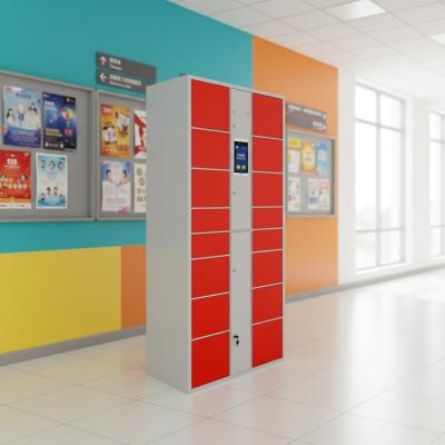 China Community Smart Electronic Lock Parcel Delivery Locker Cold Rolled Steel Durable Waterproof Design 14 Compartments Self-Service for sale