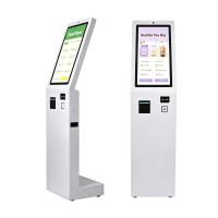 China Touch Screen Payment Kiosk with Capacitive Touch Screen 80mm Thermal Printer and Optional Camera Printer QR Code Scanner for sale