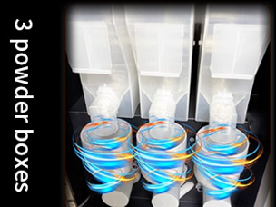 Commercial coffee machine side view