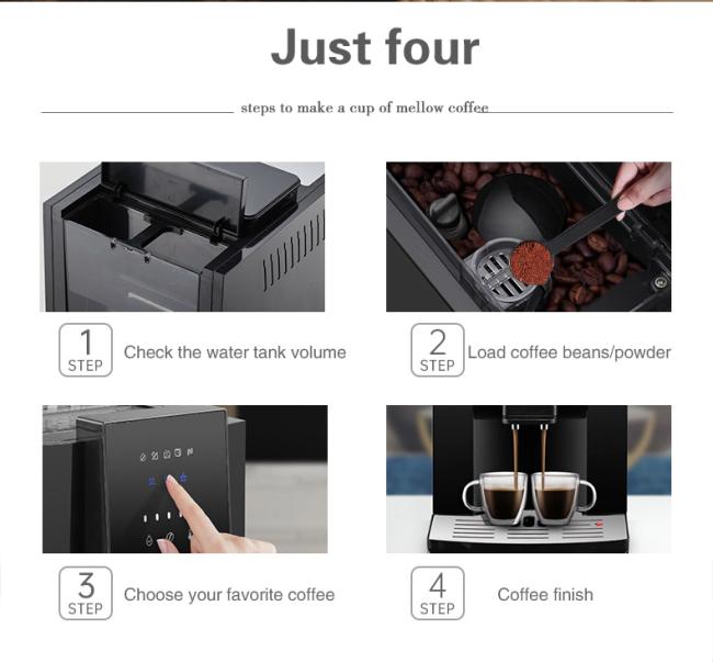 Full Automatic Smart Coffee Machine Portable - control panel detail