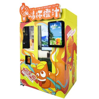 China Automatic Stainless Steel Lemon Orange Juice Vending Machine With Nfc for sale