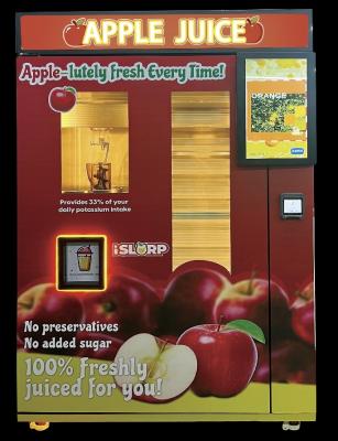 China Smart Self-Service 24-Hour Apple Juice Vending Machine with Low Energy Consumption and Multiple Payment Options for sale