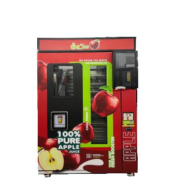 China Automatic Self-service Fresh Fruit&apple Tomato Pear Mix Juice Vending Machine Multiple Payment System with Cooling System for sale