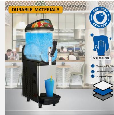 China Professional Cocktail Slush Machine with Adjustable Temperature Control Stainless Steel 304 Construction 400W Cold Power for sale