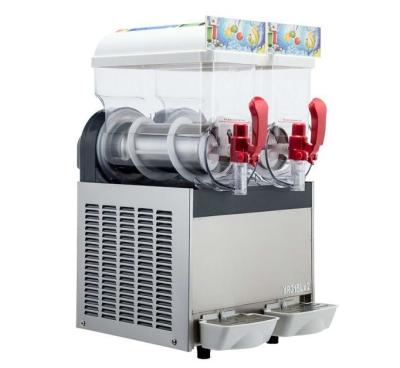 중국 음료, 110V - 115V를 만들기를 위한 두 배 탱크를 가진 300W 15L×2 얼음 진창 기계 판매용