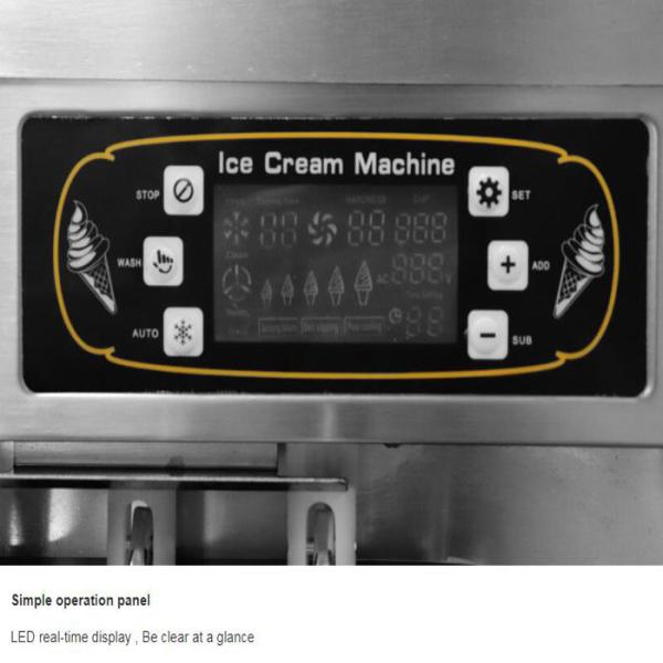 Single Flavor Soft Ice Cream Machine Large Output With Patent Magnet Air Pump