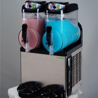 China Commercial 2 Bowls Milkshake Smoothie Mini Size Tabletop Slushie Machine for sale