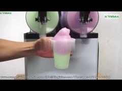 15l three tank ice slush machine stainless steel body margarita and slush maker