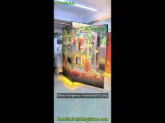 Wifi Coins Bank Notes Payment Orange Juice Vending Machine With Big Glass Window