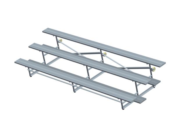 4 rows aluminum bleachers