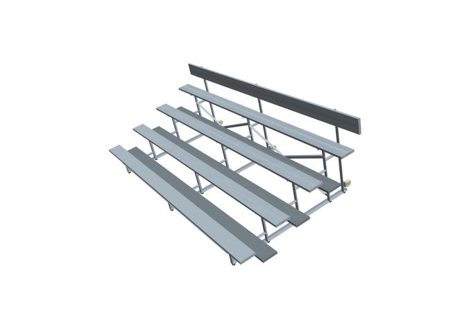 Aluminum bleachers detail