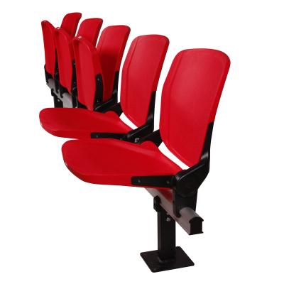 China VIP Plastic Bleacher Seats Plastic Stadium Chairs Outdoor Big Comfort Stadium Chair With Armrests for sale