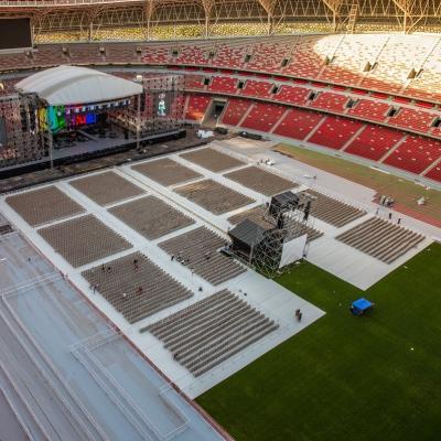 China Outdoor Portable Event Flooring For Artificial Grass Protection for sale
