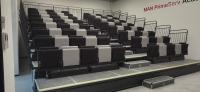 China Customized Width And Height Retractable Bleacher Seating Easy Installation Guaranteed for sale