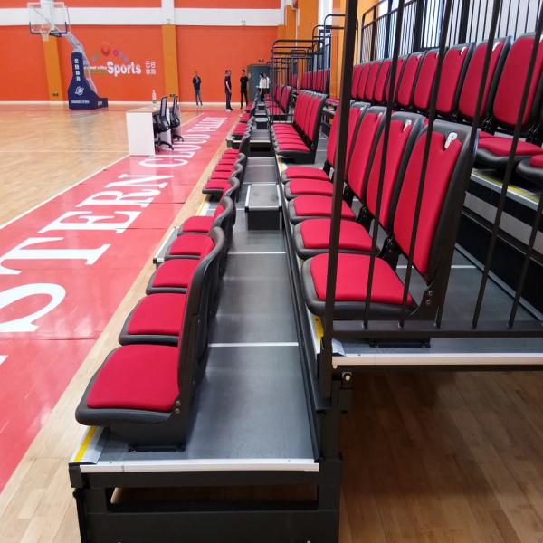 Convenient And Comfortable Retractable Bleachers Seating For 200 - 500 People