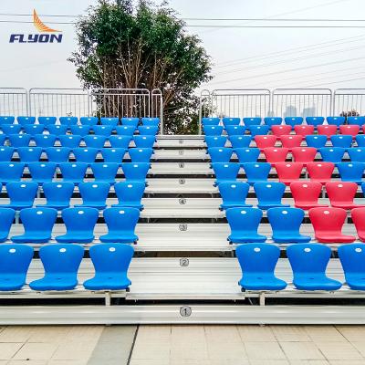 Cina Gradinate esterne in metallo resistenti alle intemperie con sedili personalizzati e parapetto opzionale in vendita