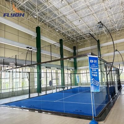 China Modular Padel Tennis Court Kit with Galvanized Steel Structure and Customized Logo for Easy Setup for sale