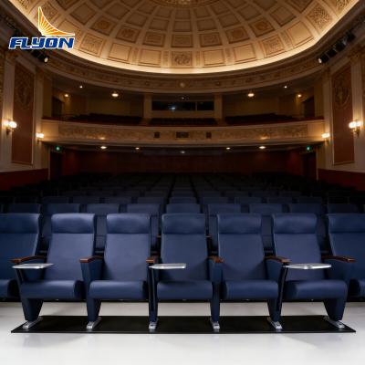 China Stain-Resistant Space-Saving Theater Seating with Fire Resistance for Auditoriums and Cinemas for sale