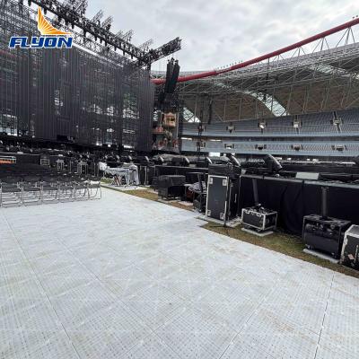 China Weather Resistant High Impact PP Portable Event Flooring with 5-Year Warranty and 200 Tons Load Capacity for sale