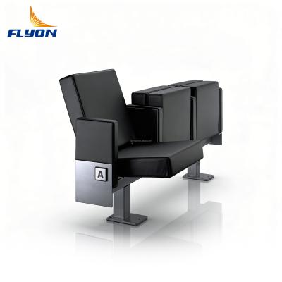 China Ergonomic Theater Chair with Adjustable Armrest and Foldable Structure for Cinema Auditorium Seating for sale