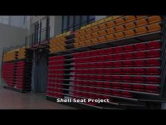 EN 13200 Certified Retractable Bleacher Seating with 5-Year Warranty and 200-500 People Capacity