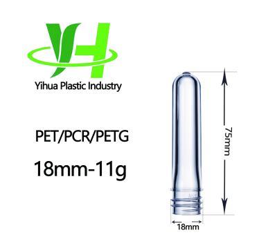 Cina 18mm 18/410 di semilavorato materiale dell'ANIMALE DOMESTICO di PCR della bottiglia cosmetica standard del dente 11g in vendita