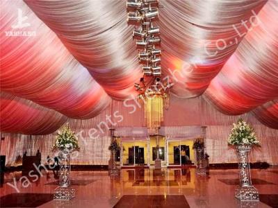 China Outside Large Aluminum Profile Wedding Reception Tents Decorated With Lining for sale