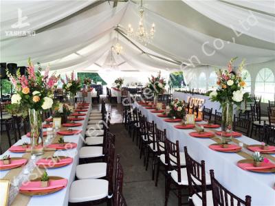 China Hot Dip Galvanized Steel 15x20M Wedding Reception Tents For 250 People for sale