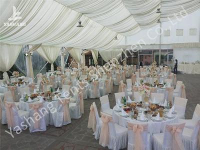 China Full Line Outdoor Aluminium Wedding Party Tents Different Lining and Lighting Options for sale