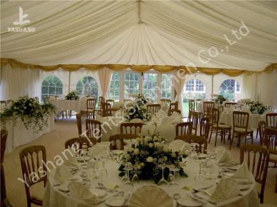 China Decorated Backyard  Garden Big Wedding Party Tents High Strength For 1000 People for sale