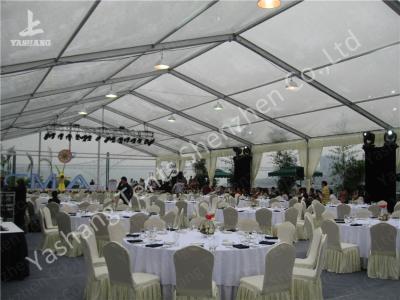 China Beautiful Transparent Luxury Wedding Tents For Hire Clear Span Fabric Structures for sale