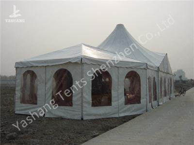 China Combined A Frame And High Peak Church Style Wedding Tents Aluminum Alloy Frame for sale