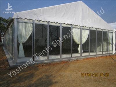 China Transparent Glass Wall Outdoor Luxury Dinner Style Wedding Tent Waterproof Cover for sale
