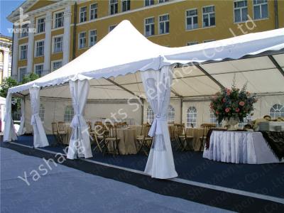 China Gorgeous Lining Adored Aluminum Frame Canopy Beautiful Wedding Tents for sale