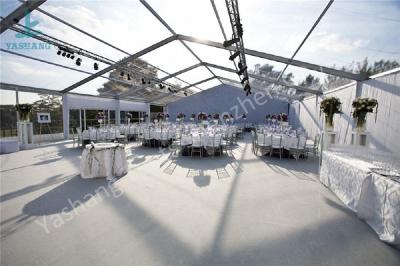 China Outdoor Transparent PVC Cover Luxury Wedding Tents Wind Resistant for sale