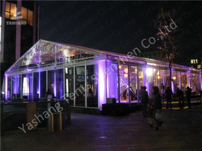 China 15x20M Transparent Cover Outdoor Party Tents Hard Extruded Aluminum Alloy for sale