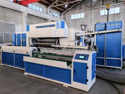 China PVC Cling Film Machine with 2350mm Width of Die 260-290kg/h Extrusion Capacity and 200m/min Line Speed for sale