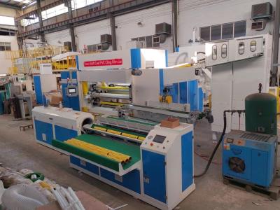 China Cast Film Machine Food Package PVC Wrap Film Making Machine for sale