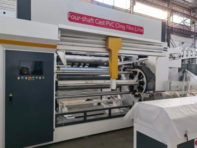 China Hot Sale Fully Automatic Cast PVC Food Cling Film Machine 1800mm for sale