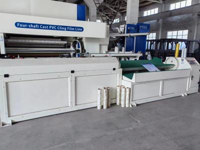 China PVC Plastic Film Extrusion Manufacturing Maker PVC Cling Film Machine for sale