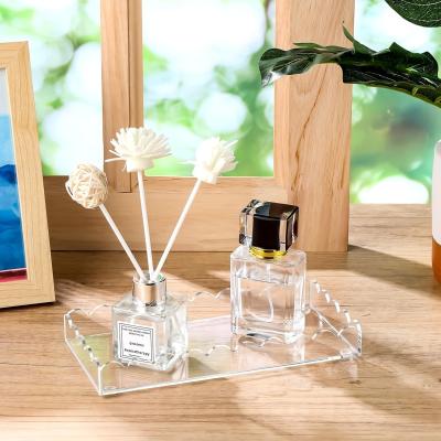 China Multi Compartment Clear Acrylic Organizer Tray Perfect for Sorting Small Items and Enhancing Workspace Organization for sale