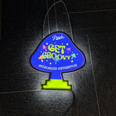 China Ultra-Thin Acrylic LED Light Sign, USB Powered Mini Backlit Logo Display for TV Showroom, Custom Hollow Illuminated Counter Sign for sale
