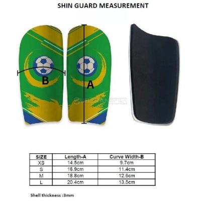 China 3D Sublimation Coated Soccer Shinguard Custom Sublimation Leg Guard For Kids And For Adult for sale