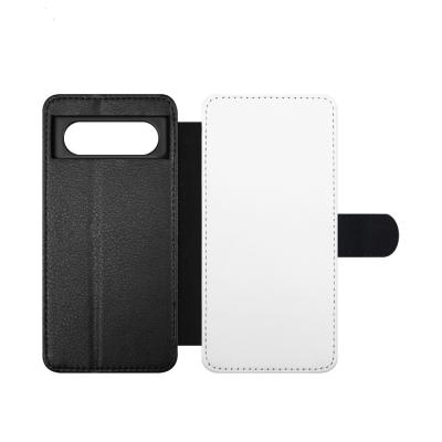 China Custom Sublimation Blanks Leder Flip Phone Case für Google 8 und 9 Pro zu verkaufen