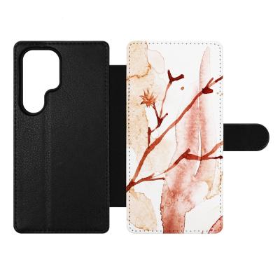 China Blank Leather Flip Sublimation Wallet Phone Cases With Card Slot For Samsung Galaxy S24 S23 S22 Plus Ultra Shockproof for sale