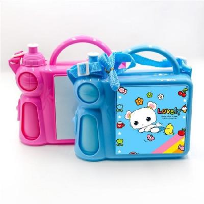 China Sublimation Lunch Box Blank With Water Bottle Personalised Childrens Sublimation Plastic Kids Lunch Box for sale