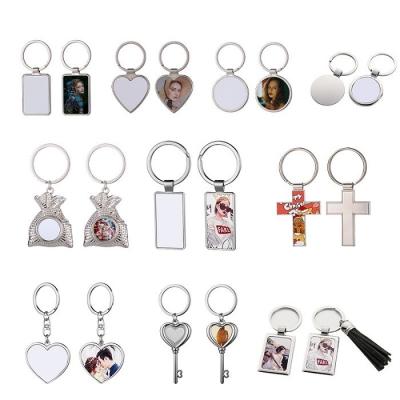 China Advertising Promotional Gift Metal Sublimation Alloy Key Chain Blank Llaveros Personalizados Keyring Logo Custom Metal Keychain for sale