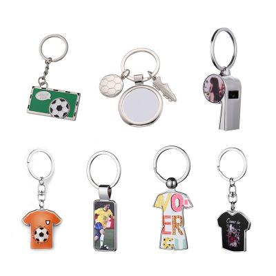 China Advertising Promotional Gift Metal Sublimation Alloy Key Chain Blank Llaveros Personalizados Keyring Logo Custom Metal Keychain for sale