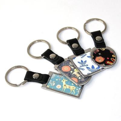 China Advertising Promotional Gift Metal Sublimation Alloy Key Chain Blank Llaveros Personalizados Keyring Logo Custom Metal Keychain for sale