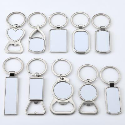 China Advertising Promotional Gift Metal Sublimation Alloy Key Chain Blank Llaveros Personalizados Keyring Logo Custom Metal Keychain for sale